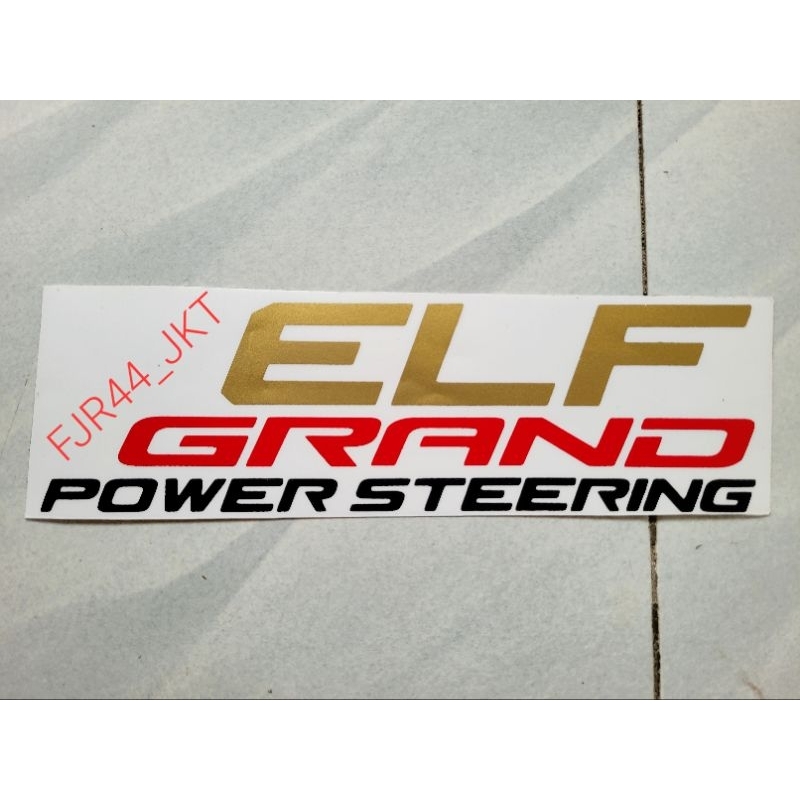 Jual Sticker stiker isuzu elf / stiker elf max powersteering / stiker ...