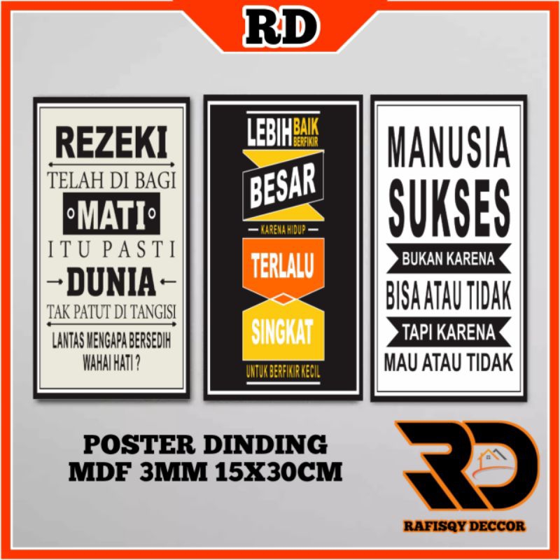 Jual Poster Dinding kata kata bijak,bisa costum gambar | Shopee Indonesia