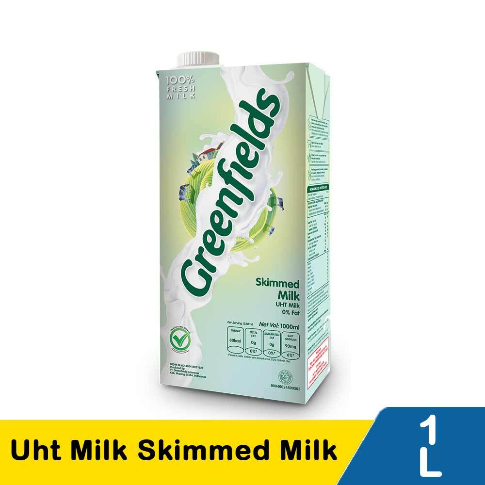 Jual GREENFIELDS Susu UHT 1 L - Full Cream Plain Choco Chocolate Coklat Chocomalt Skim Skimmed ...