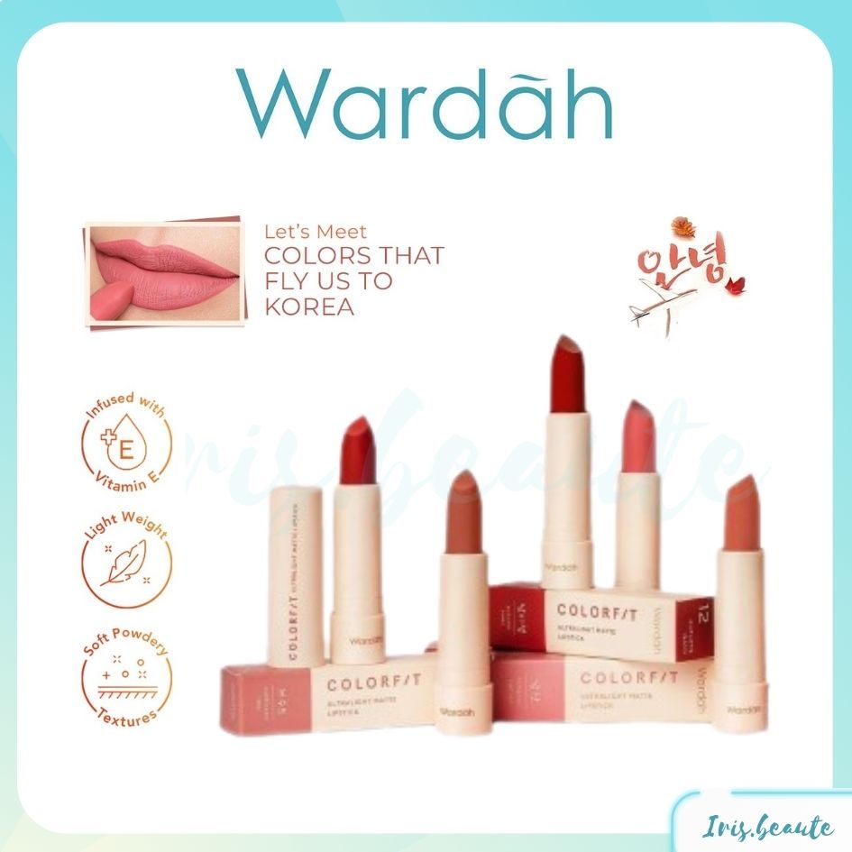 Jual WARDAH Colorfit Ultralight Matte Lipstick / Korean Limited Edition / Lipstick Waterproof ...