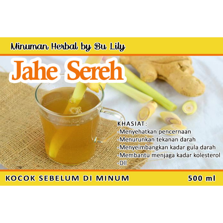 Jual STIKER LABEL PRODUK KEMASAN MINUMAN BOTOL JAMU TAHAN AIR ISI 100 ...