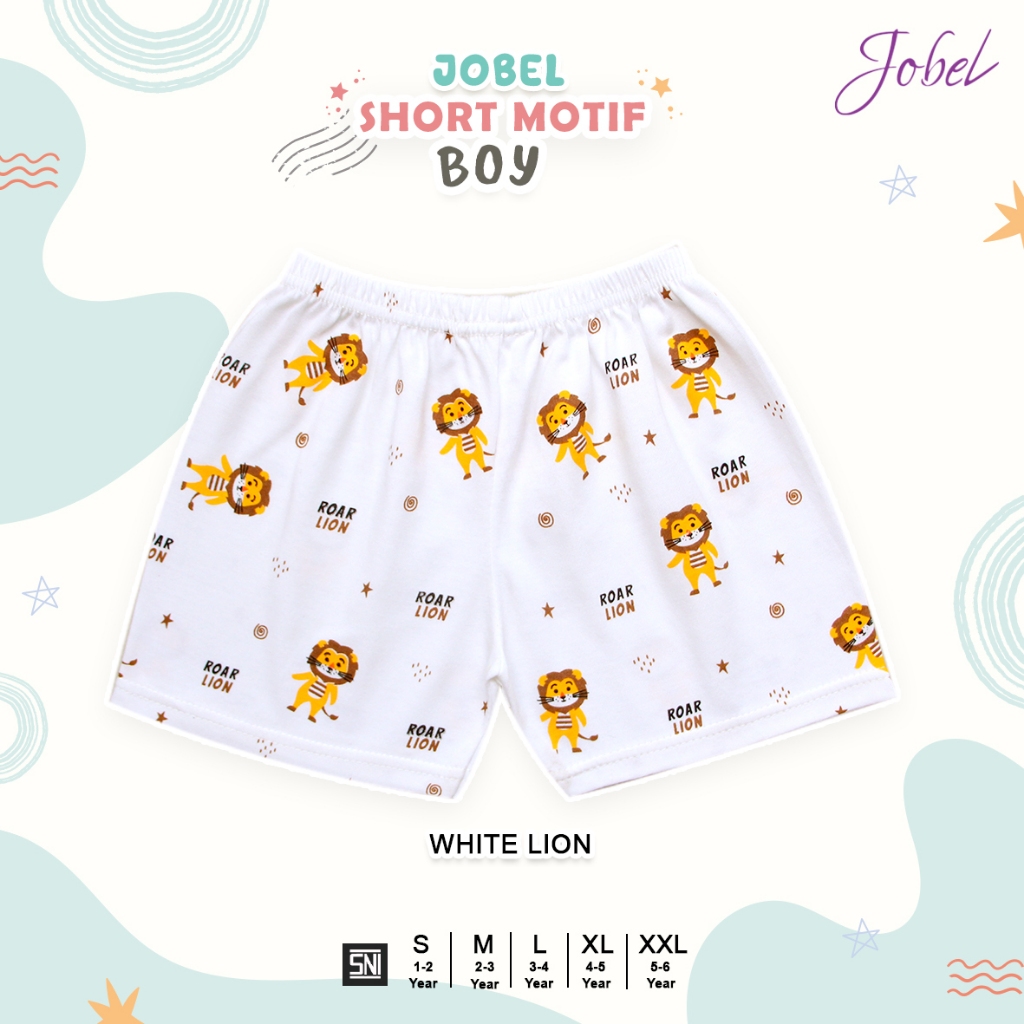 Jual KAZEL Jobel Short Motif Boy Edition (1 Pcs) 0-5 Tahun | Shopee ...