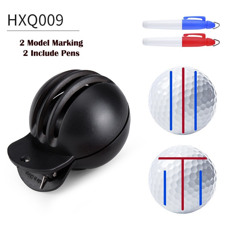 Jual PGM HXQ009 Golf Ball Marker Double Side Marking Penanda Bola With ...
