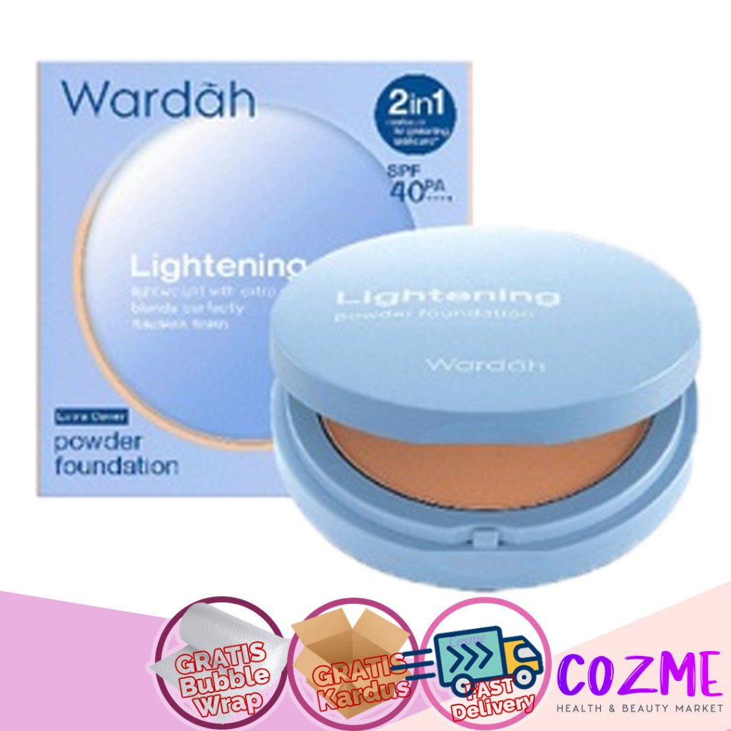 Jual WARDAH Lightening Powder Foundation Extra Cover | Shopee Indonesia