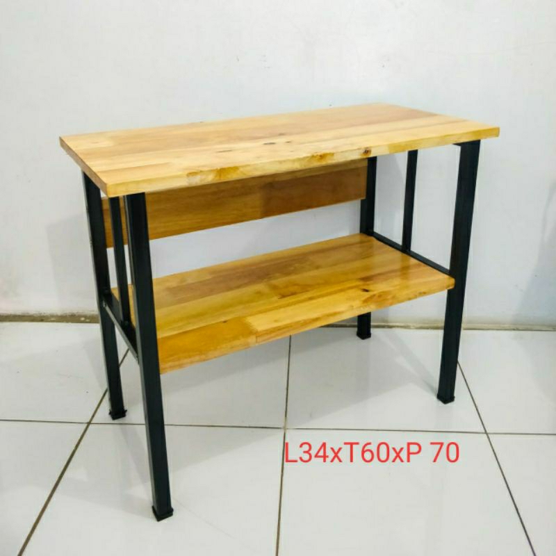 Jual MEJA/RAK TV KAYU 2 TINGKAT | Shopee Indonesia