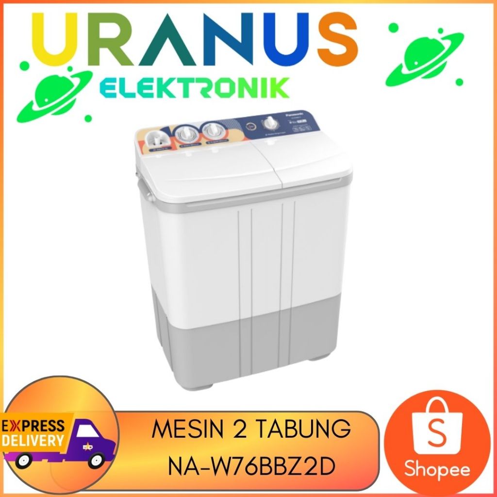 Jual Panasonic NA-W76BBZ2D Mesin Cuci Pengering Kapasitas 7KG Ag Clean ...
