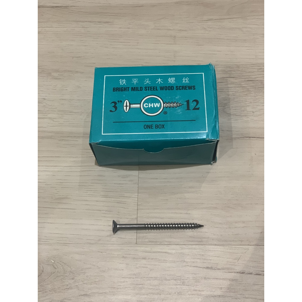 Jual Skrup Kayu / Wood Screw CHW + 3inch x 12mm | Shopee Indonesia