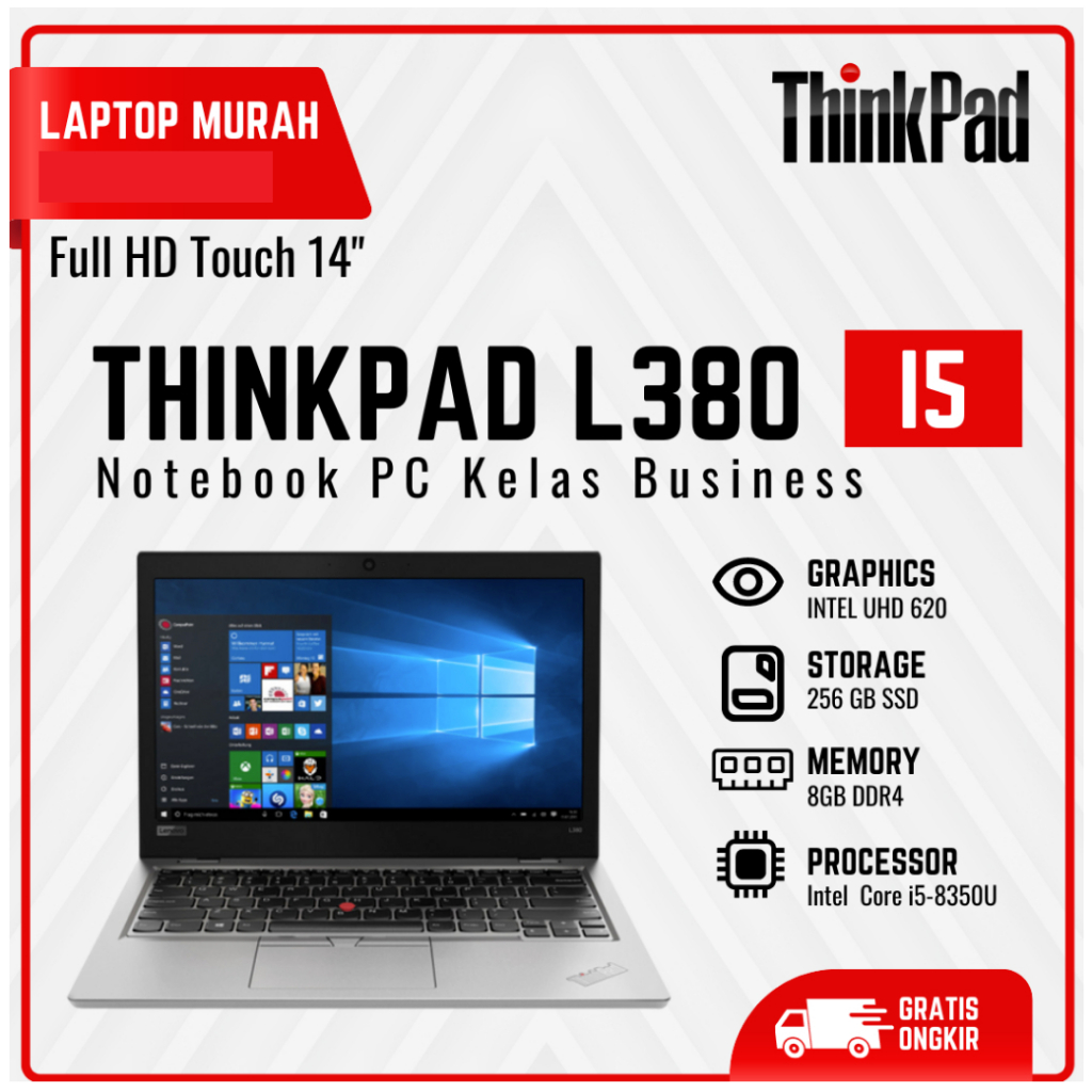 Jual Laptop Lenovo Thinkpad L380 core i5 Gen 8 RAM 16GB/512 SSD WIN10 | Shopee Indonesia