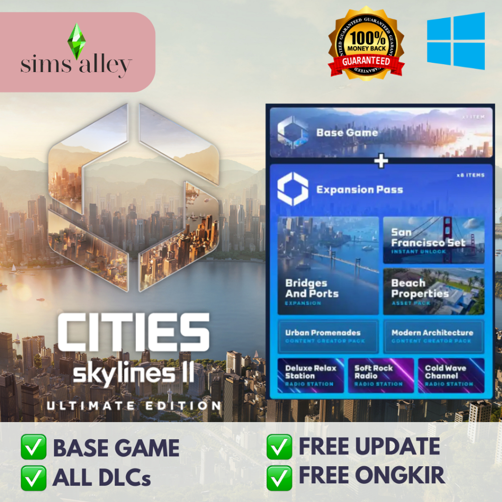 Jual Cities Skylines 2 Ultimate Edition - ALL DLCs ( FREE UPDATE ) | Shopee Indonesia