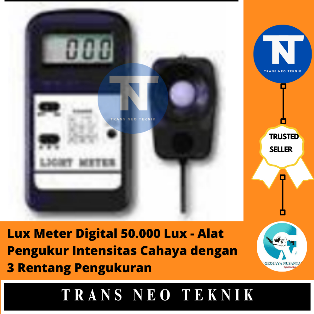 Jual Lux Meter Digital 50.000 Lux - Alat Pengukur Intensitas Cahaya dengan 3 Rentang Pengukuran ...
