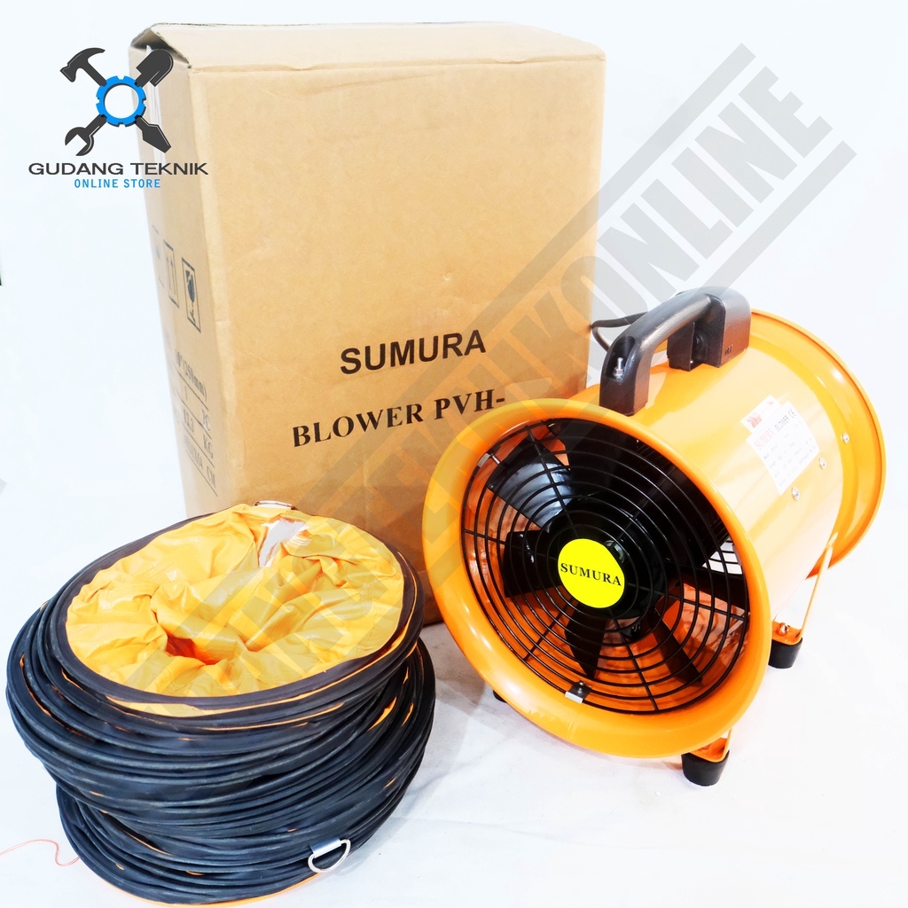 Jual Portable Blower Ventilator SELANG FLEXIBLE PVH 8" 10" 12" SUMURA ...