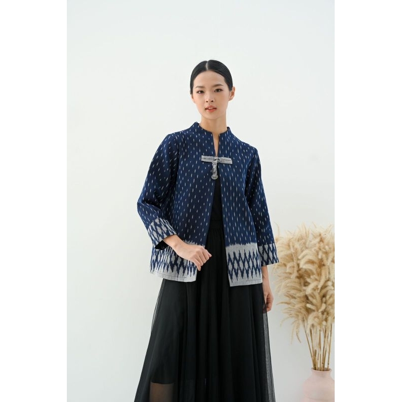 Jual outer tenun outer tenun blanket outer ethnic outer baju kantor ...