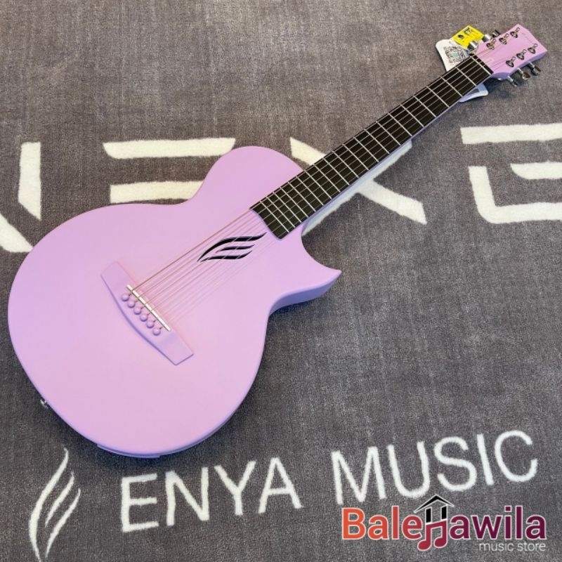 Jual Gitar Akustik Elektrik ENYA NOVA GO SP1 Black-White-Blue-Ungu-Pink +Tas Dll Built in ...
