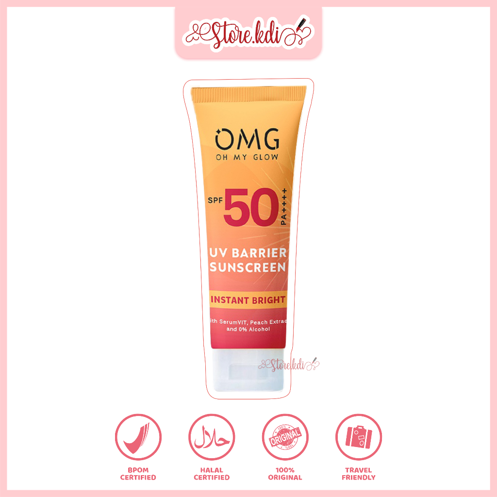 Jual OMG OH MY GLOW UV Barrier Sunscreen SPF 50 PA++++ 25 ml ...