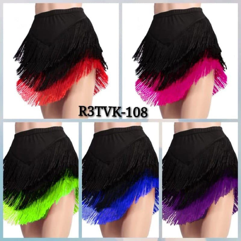 Jual Rok Rumbai Kombinasi V 3T Rok Line Dance Belly Dance Salsa Latin ...