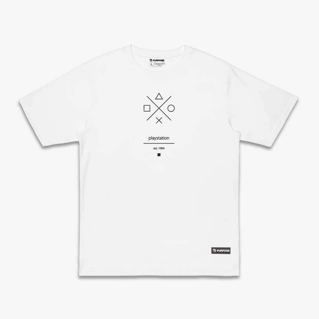 Jual PURPOSE - Kaos Playstation White Pria Simpel Design | Shopee Indonesia
