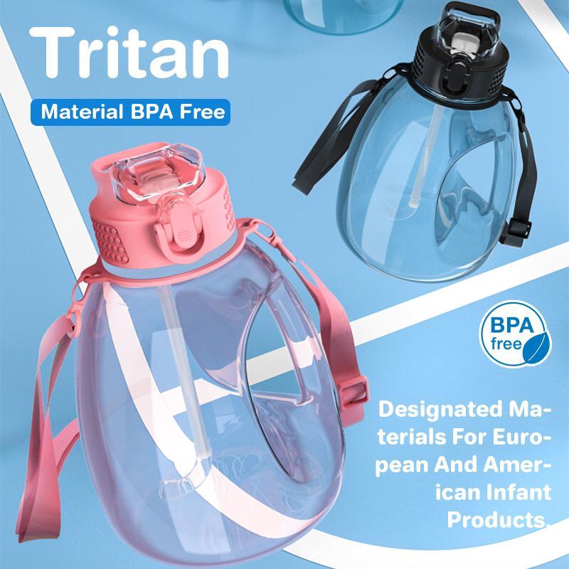 Jual Botol Minum ALEI Mini Gemoy 1,5 Liter Two Handle+Sedotan Botol ...