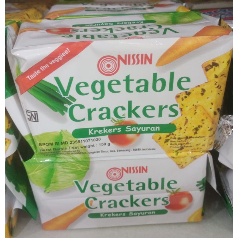 Jual Nissin Vegetable Crackers Krekers Sayuran | Shopee Indonesia
