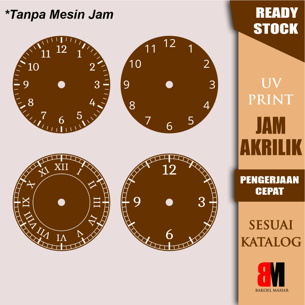 Jual JAM AKRILIK WARNA CUSTOM WARNA | Shopee Indonesia