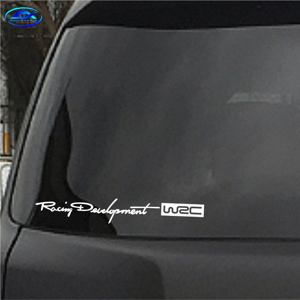 Jual STICKER RACING DEVELOPMENT WRC POLOS KACA MOBIL STIKER CUTTING ...