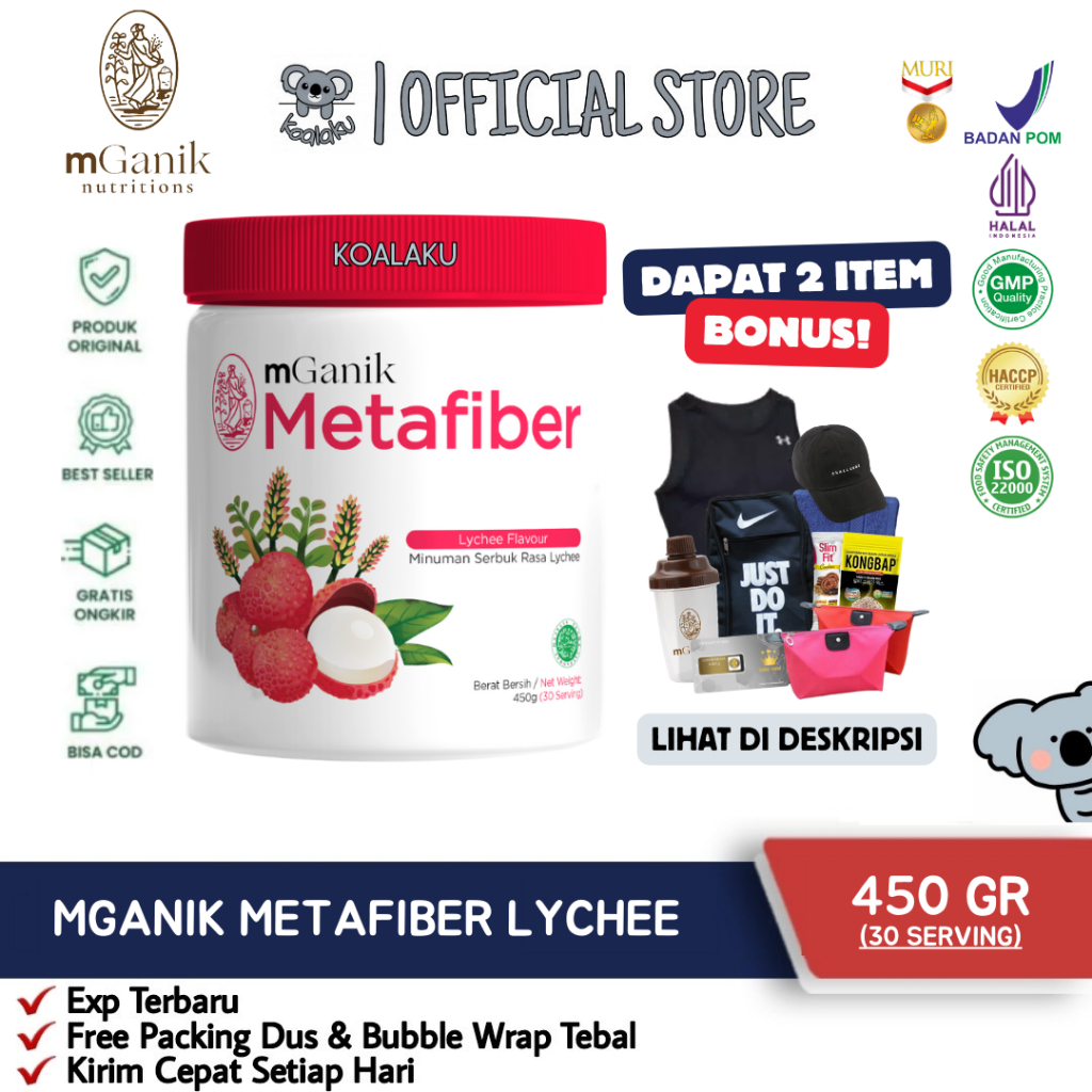 Jual Mganik Multigrain 20 sachet 500 gr Metafiber Original Official ...