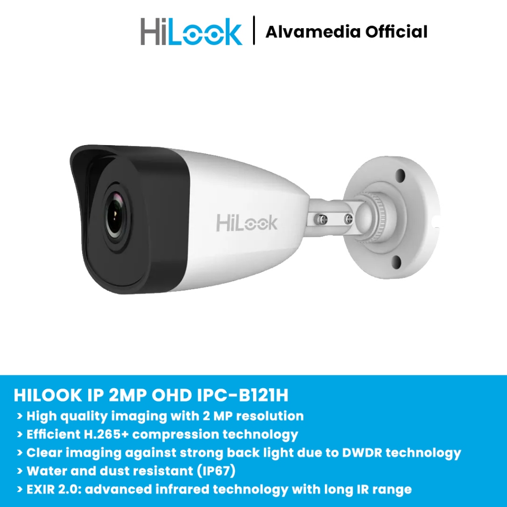 Jual IP Camera 2MP 1080P Outdoor Hilook IPC-B121H IP Camera Outdoor ...