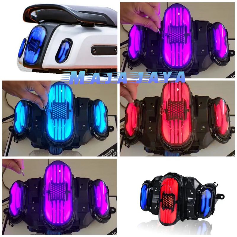 Jual Lampu Stoplamp Fazzio RGB LED Running/ Lampu belakang Fazio LED ...