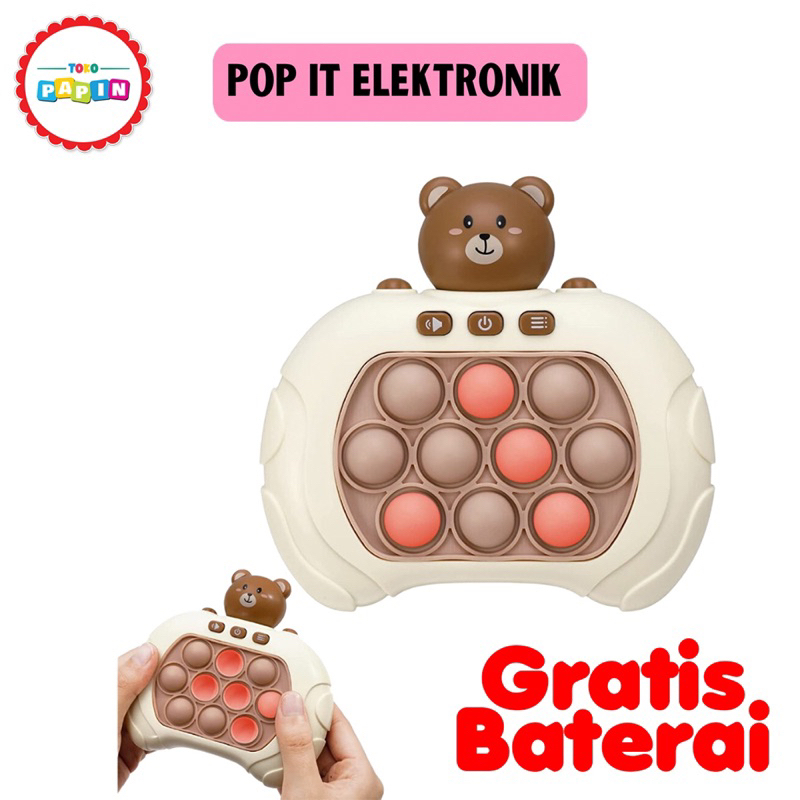 Jual TokoPapin Mainan Pop It Elektronik Elektrik Push Pop Bubble Fidget ...