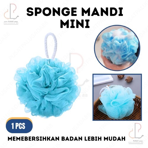 Jual Spons Mandi Shower Puff Sponge Jaring Kecil Mini Spon Sikat Mandi ...