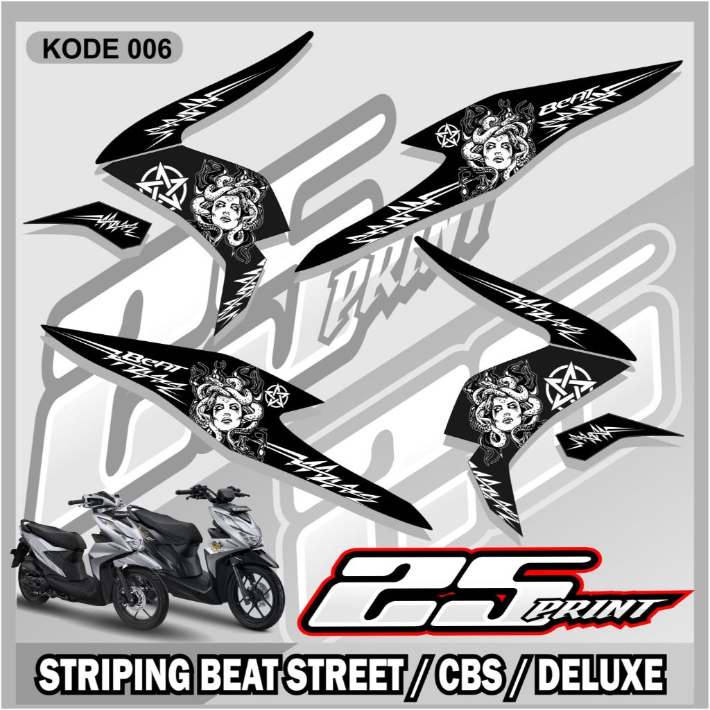 Jual Stiker Beat Street New Beat Deluxe striping 2020-2024 Variasi ...