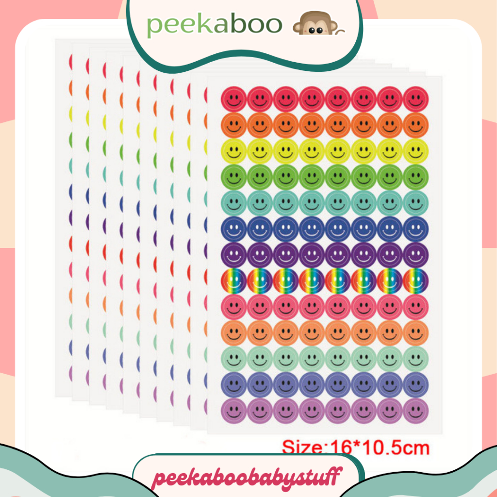 Jual STICKER REWARDS ANAK - SMILE RED || STICKER REWARD ANAK || STIKER ...