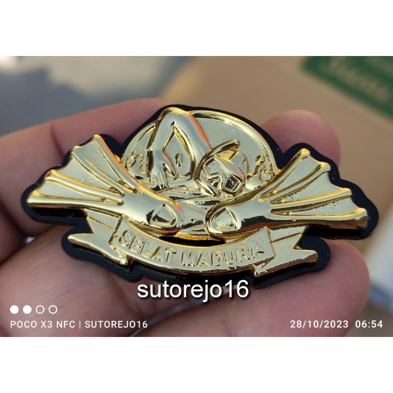 Jual brivet brevet brefet wings tni al mika akrilik miror hitam ...