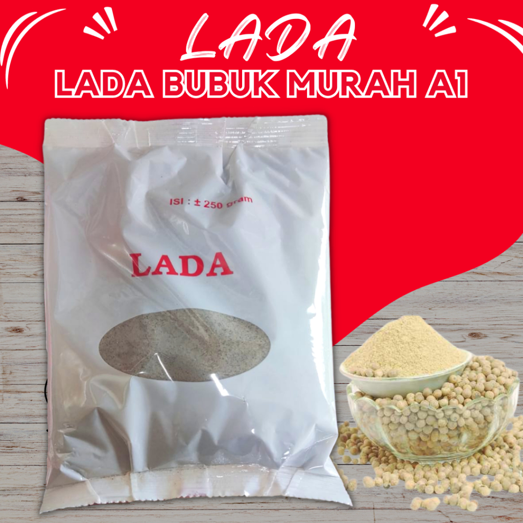 Jual Lada Bubuk Murah Berkwalitas 250gram - A1 - merica bubuk | Shopee ...