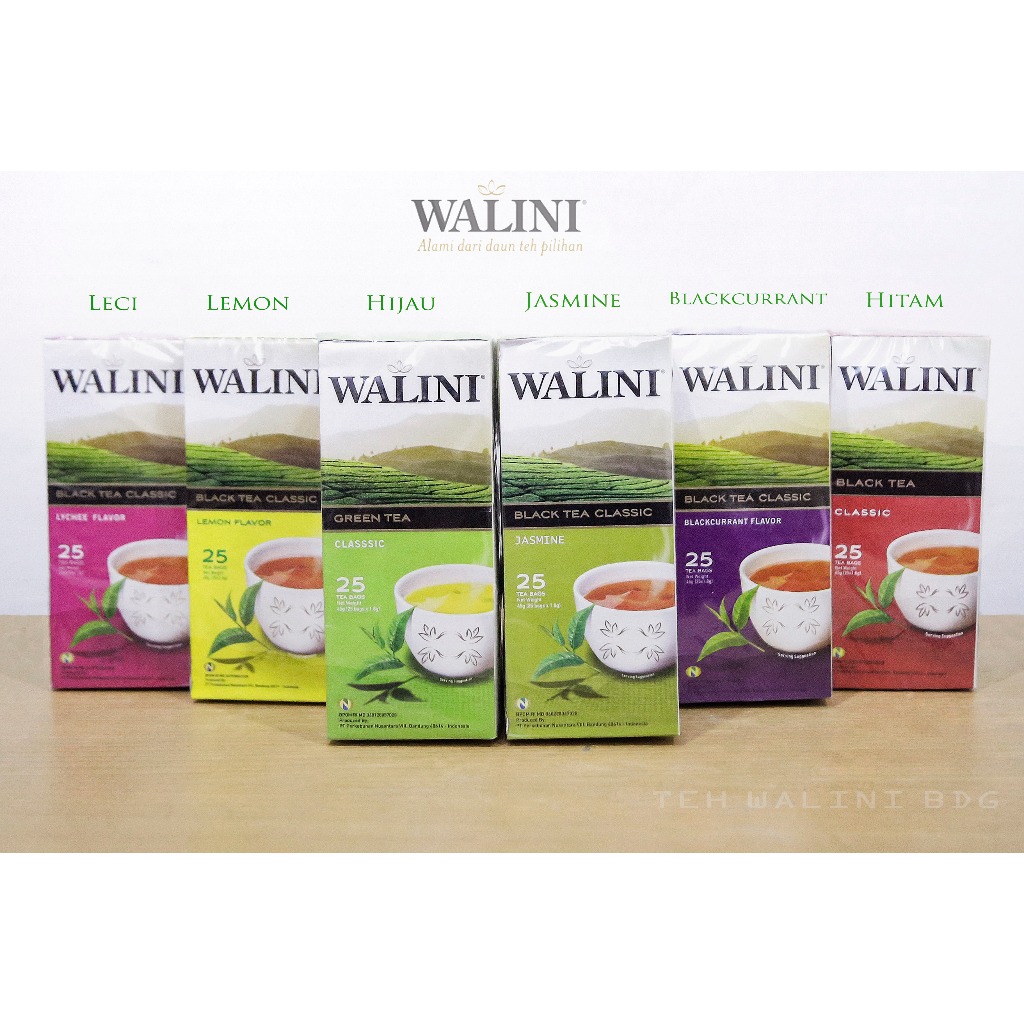 Jual Teh Walini 25s | Jasmine, Blackcurrant, Leci, Lemon, BlackTea ...