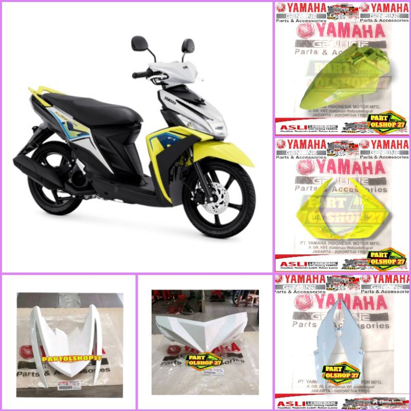 Jual PAKET FULL SET BODY HALUS MIO 3 MIO Z 125 PUTIH KUNING STABILO ...