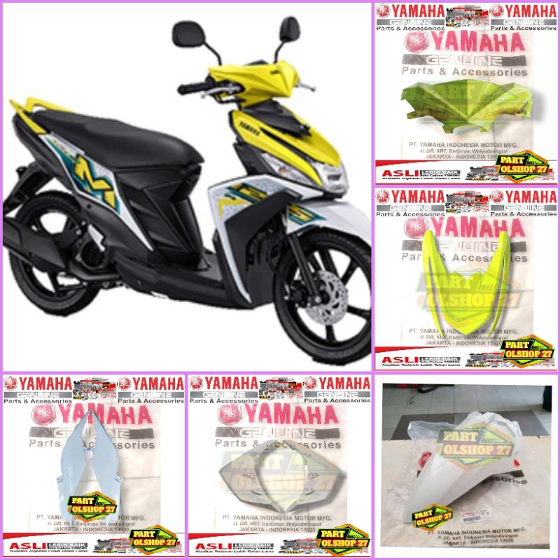 Jual PAKET FULL SET BODY HALUS MIO 3 MIO Z 125 PUTIH KUNING STABILO ...