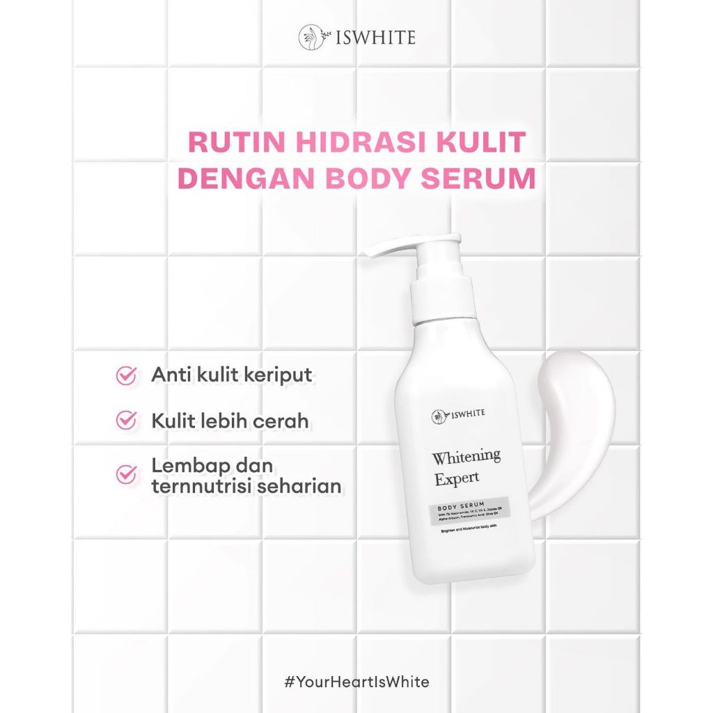 Jual ISWHITE Whitening Expert Body Serum with Niacinamide 7% | Shopee ...