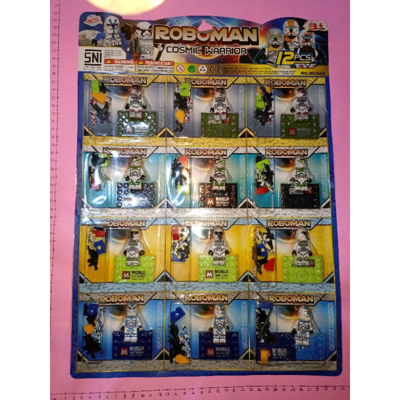 Jual mainan balok susun brick/minifigure/action figure/lego roboman ...