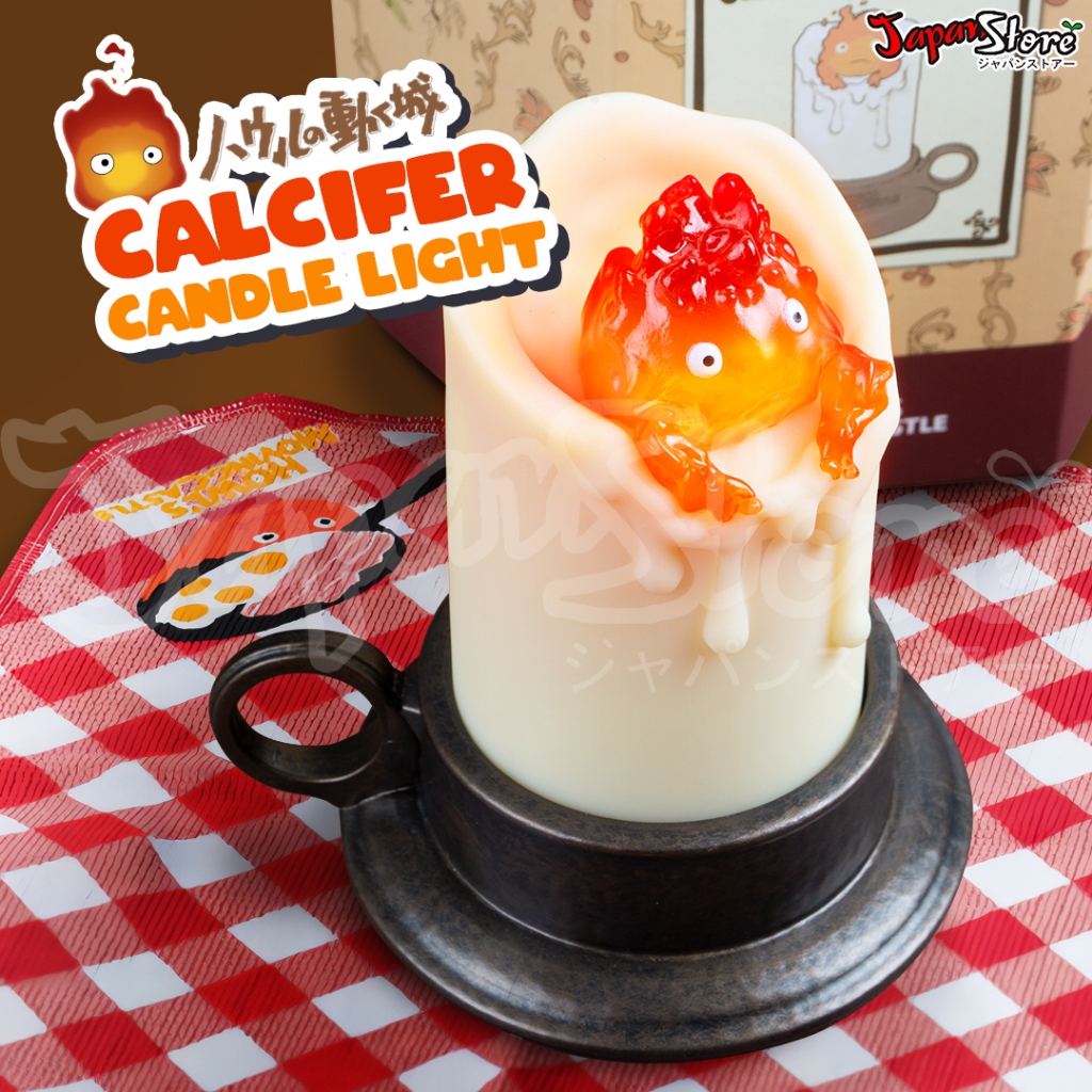 Jual [Ghibli Official] Howling Castle Calcifer Candle Light Lamp ...