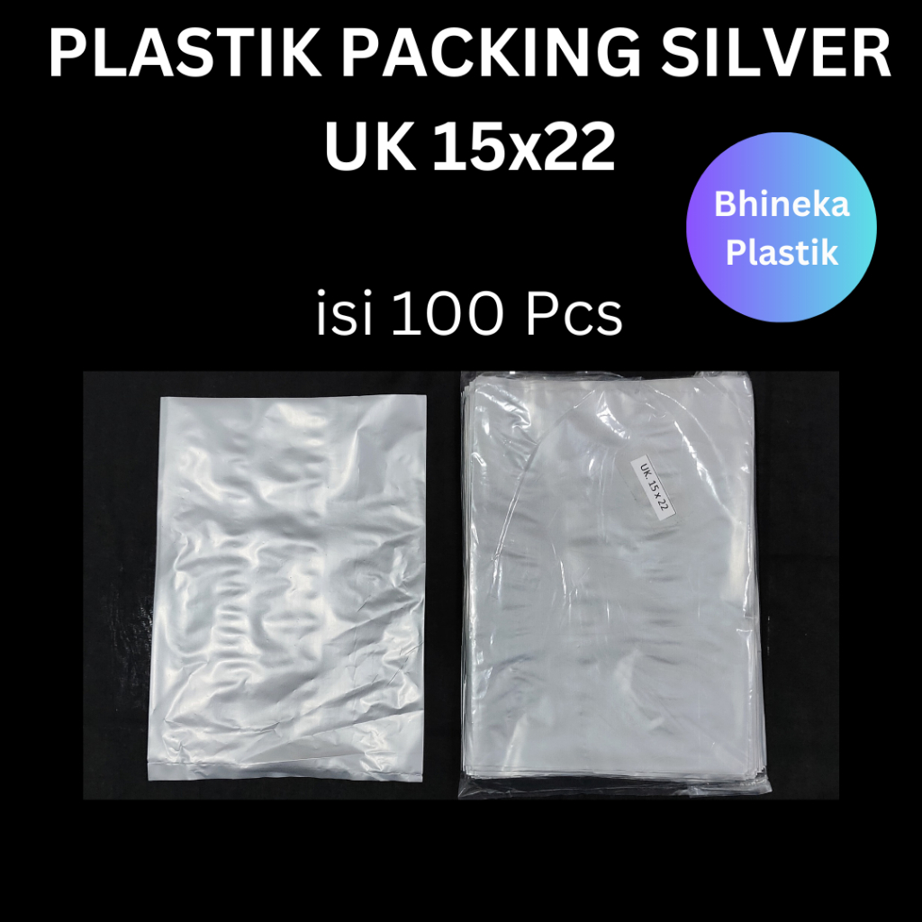 Jual Plastik Packing Silver 15x22(100pc), Plastik bungkus paket olshop ...