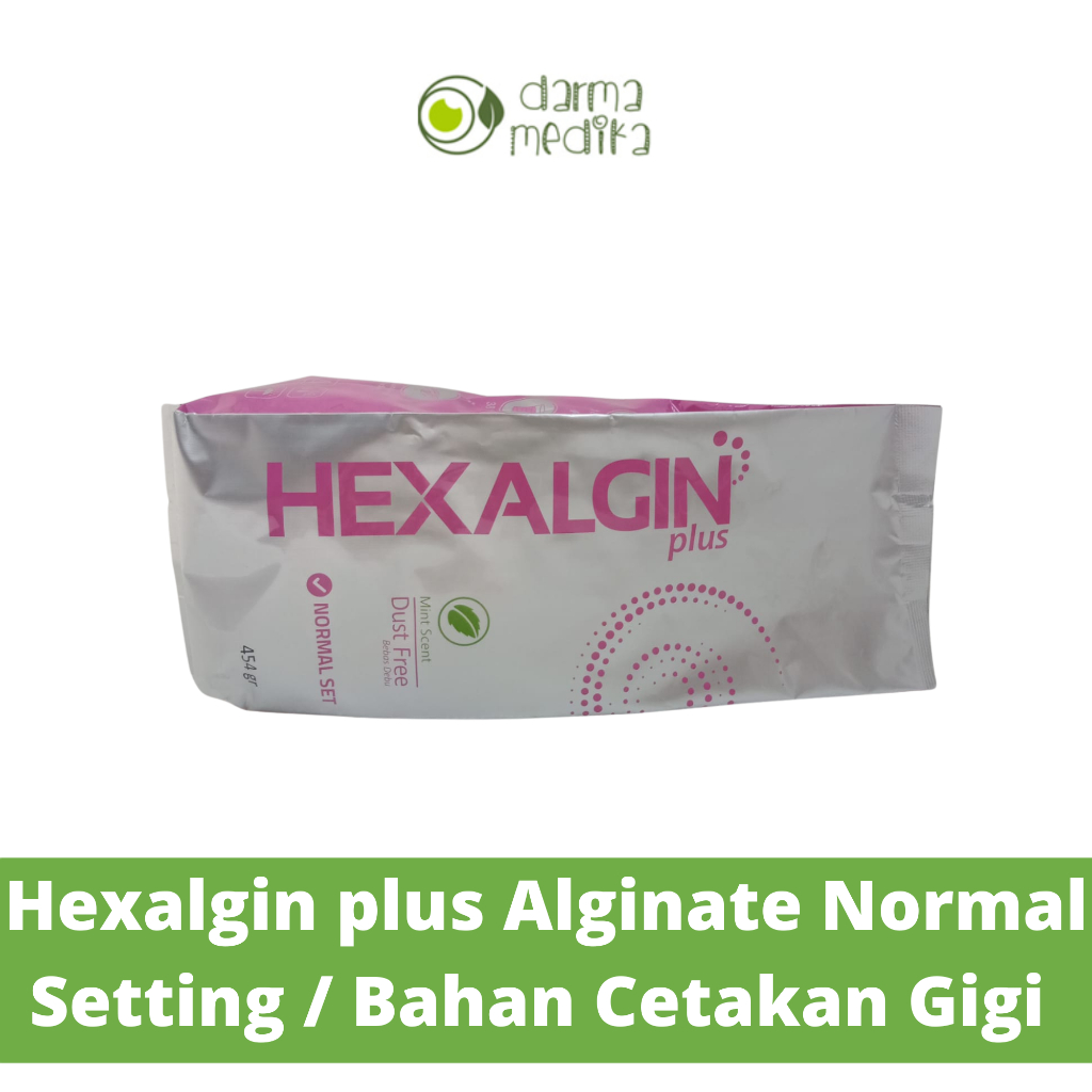 Jual Hexalgin Plus Alginate Normal Setting / Bahan Cetakan Gigi 454gram ...