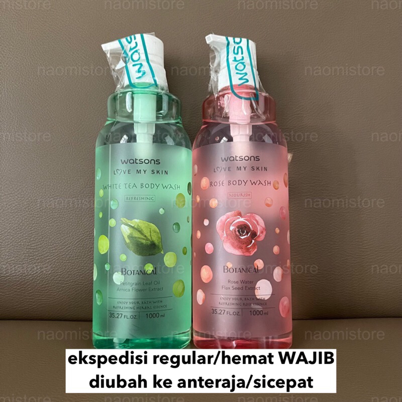 Jual Watsons Body Wash / Sabun Mandi Rose / White Tea 1000ml | Shopee ...