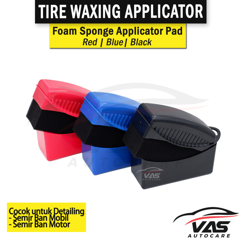 Jual Tire Waxing Applicator Pad Dressing Tyre Wax Semir Ban Mobil Motor ...