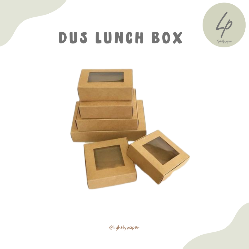 Jual Dus lunch box / lunch box / kotak nasi / kotak snack / dus kotak ...
