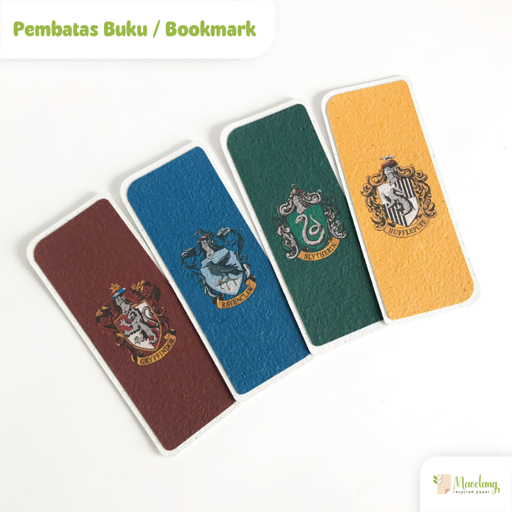 Jual [HARRY POTTER] Pembatas Buku dari Kertas Daur Ulang / Bookmark ...