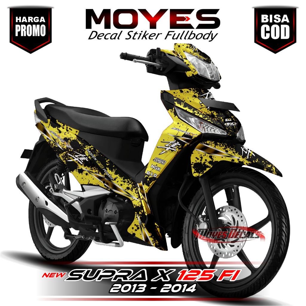 Jual Decal Supra X F1 125 2013 2014 Stiker Full Body Honda Supra X F1 ...