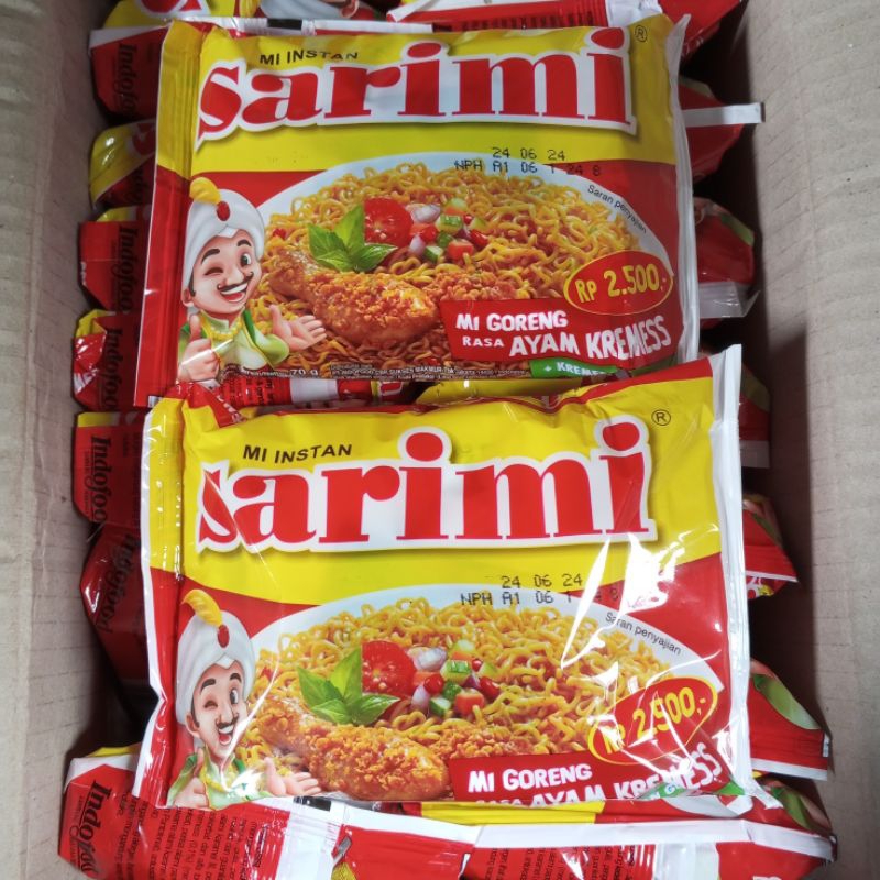 Jual MIE SARIMI - Mie Sarimi Goreng Rasa Ayam Kremes isi 1 @70gr - Mie ...