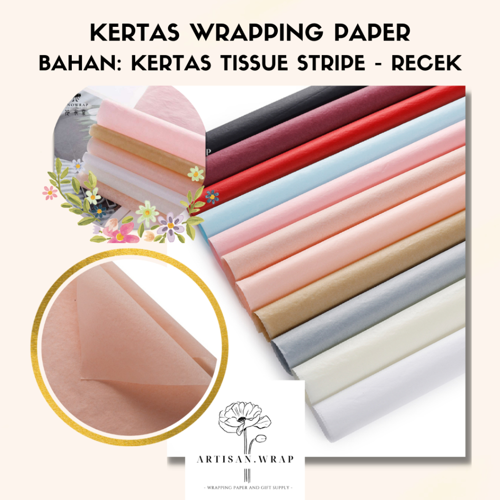Jual [PREMIUM] Kertas Sydney Wrapping Paper - Kertas Recek Bungkus Kado ...