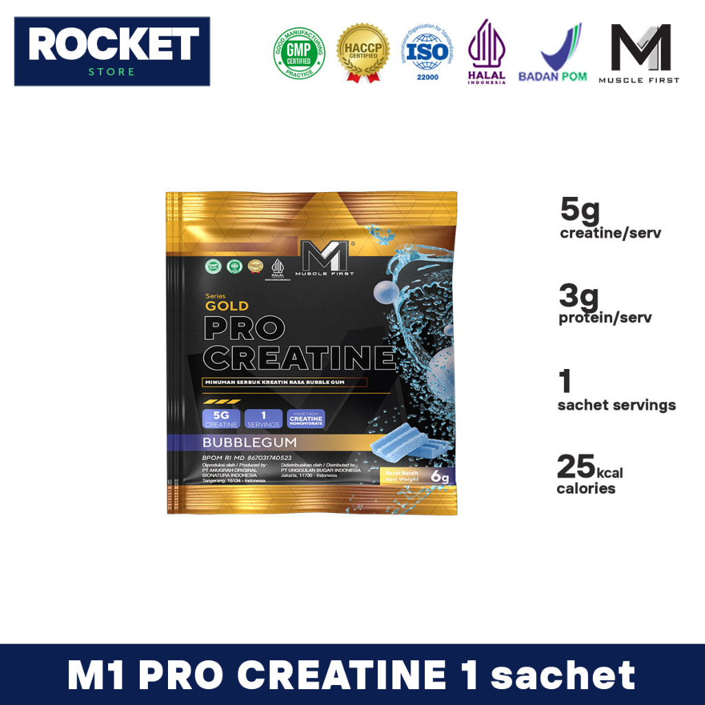 Jual Muscle First M1 Pro Creatine 1 sachet eceran ecer - 5 gram Kreatin ...