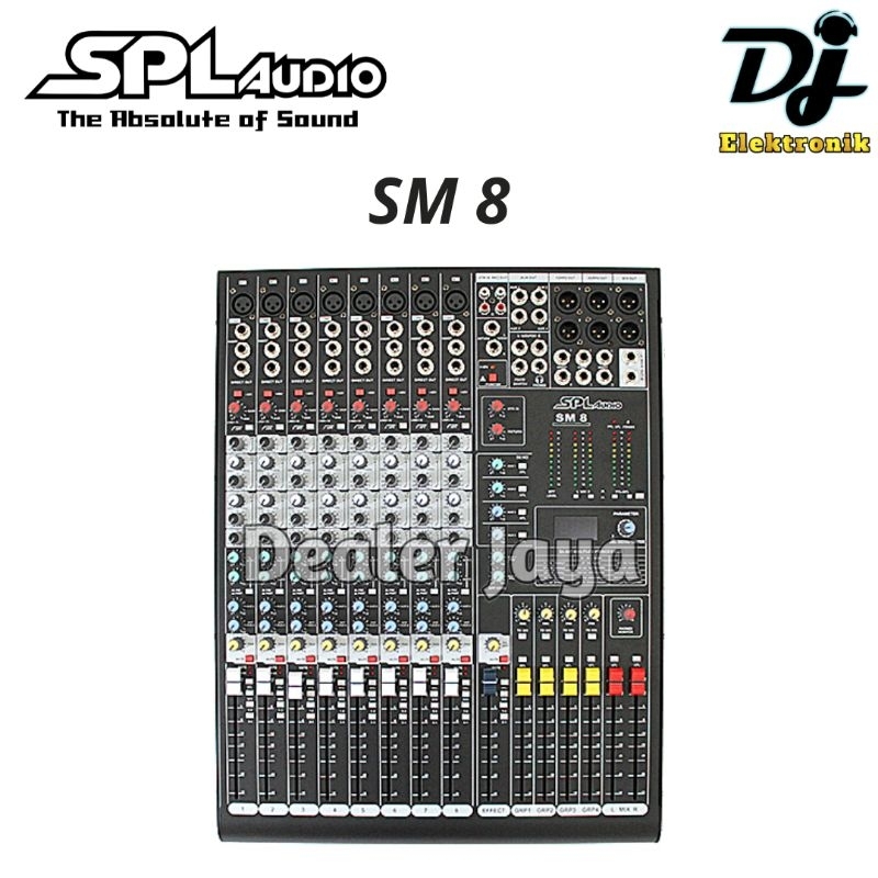 Jual Mixer Analog SPL Audio SM 8 / SM8 - 8 channel | Shopee Indonesia